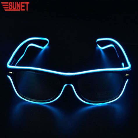 Light Up Shutter Led Glasses Party Eyeglass El Wire Dj Flashing