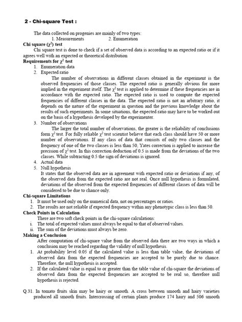Chi Square Test Pdf Chi Squared Test Experiment