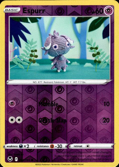 Espurr 081195 Silver Tempest Reverse Holo Card Cavern Trading