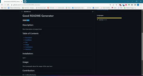 Github Erinjordan222readmegenerator