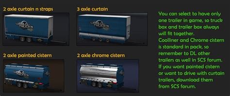 ets BDF Tandem Truck Pack v Trucks Mod für Eurotruck Simulator