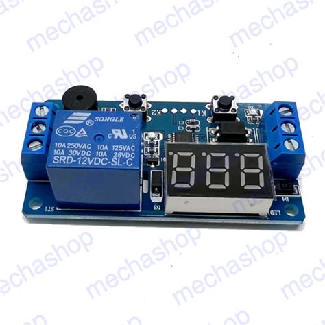เครื่องตั้งเวลาเปิดปิดอุปกรณ์12v Display Digital Delay Timer Control Switch Module Plc