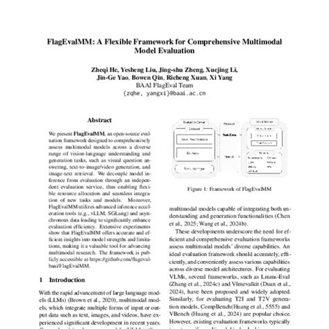 Flagevalmm A Flexible Framework For Comprehensive Multimodal Model Evaluation Acl Anthology