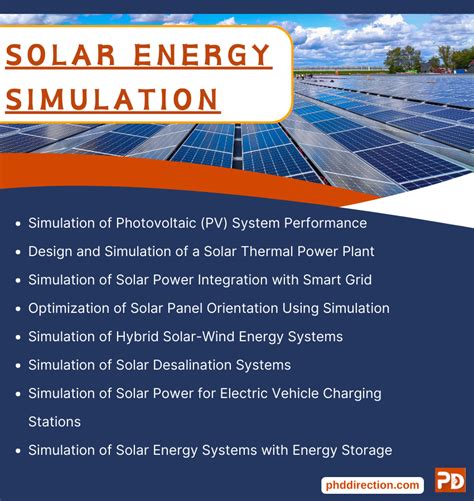 Solar Energy Simulation Thesis Ideas
