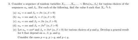 solved 3 consider a sequence of random variables x1