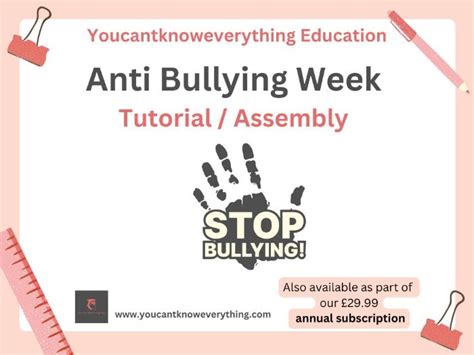 Anti Bullying Week Tutorial Assembly Teaching Resources
