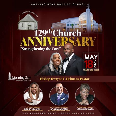 Morning 🌟 Join Us For A Historic Celebration 🌟 Morning Star Baptist