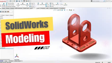 Solidworks Bracket Design Tutorial 3ddesign Youtube