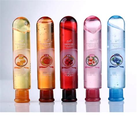 80 Ml Frutas Comestíveis Comestíveis Sex Lubricant Gel À Base De Água Óleo De Silicone Solúvel