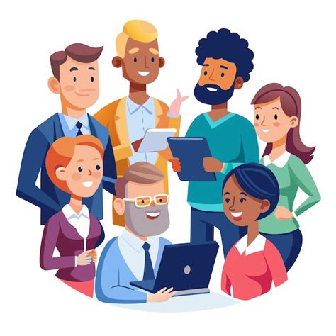 Diverse Group Of People Collaborating Around A Laptop Premium Ai Generated Vector