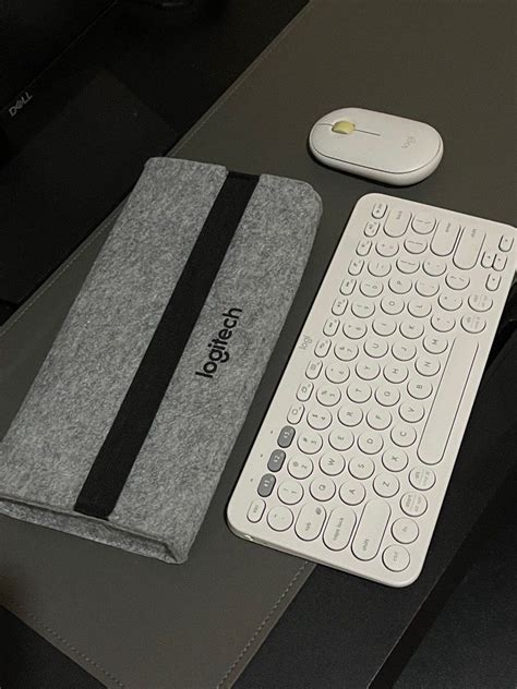 [bundle] Logitech K380 Multi Device Wireless Keyboard M350 Pebble Wireless Mouse Off White