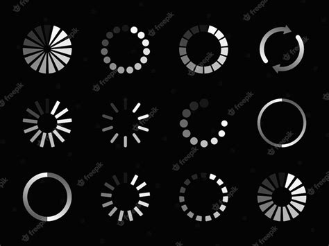 Premium Vector Super Set Different Load Icon Circle Website Buffer Loader Or Preloader