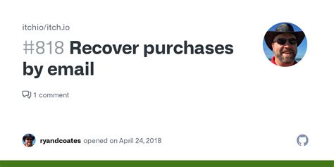 Recover Purchases By Email · Issue 818 · Itchio · Github