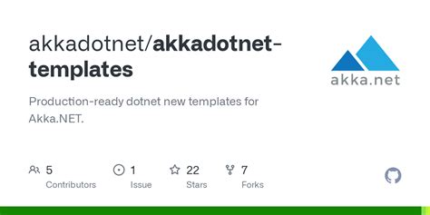 Github Akkadotnetakkadotnet Templates Production Ready Dotnet New