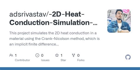 Github Adsrivastav D Heat Conduction Simulation Using Crank