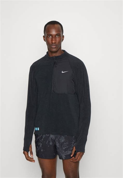 Nike Performance Run Fleecepullover Blackschwarz Zalandode