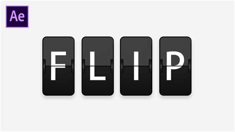 After Effects Tutorial Flipboard Animation Flip Text Animation Youtube