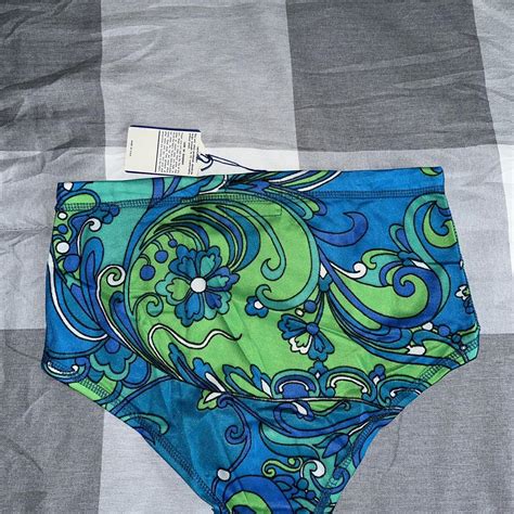 Mens Blue And Green Swim Briefs Shorts Depop