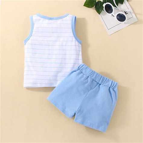 Badu Bg Focusnorm 3 цвята Летни комплекти дрехи за бебета за прохождащи момчета 2бр Потници с