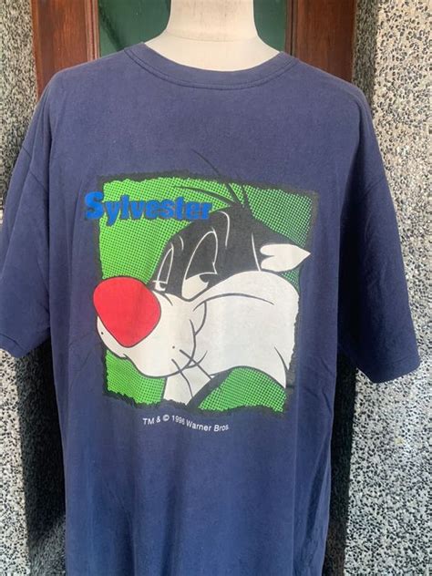 Vintage Vintage 90s Sylvester Looney Tunes Warner Bros T Shirt Grailed