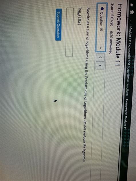 Solved Module 11 Exponential And Logarithmic Functions