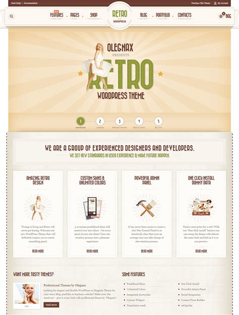 Retro Premium Vintage Wordpress Theme