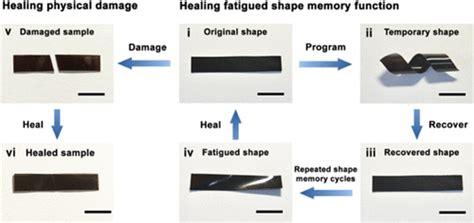 Thermally And Near Infrared Light Induced Shape Memory Polymers Capable Of Healing Mechanical