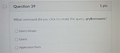 Solved Question 391 ﻿ptswhat Command Did You Click To Create