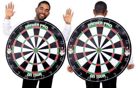 Dart Board Costume Fancy Dress Unisex Two Sided Dartboard Sandwich