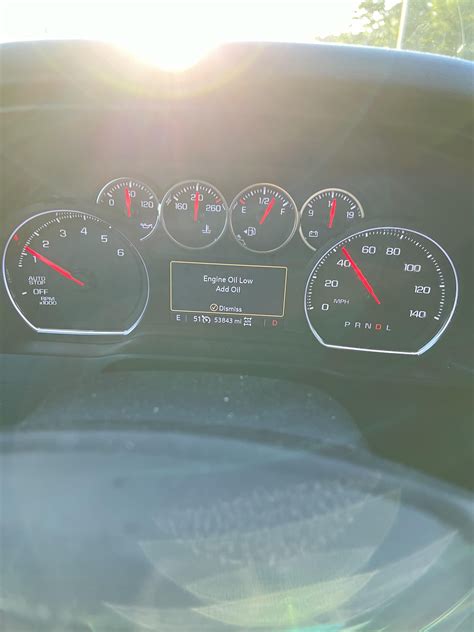 Engine Oil Low Add Oil Notification Rsilverado