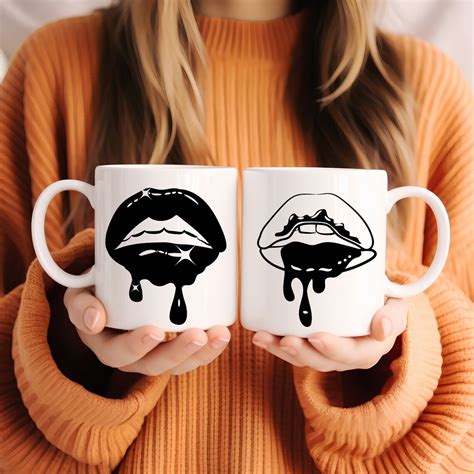 Dripping Lips Svg Lips Svg Dripping Lips Cut File Etsy