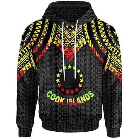 Cook Islands Hoodie Polynesian Armor Style Reagge Hoodifize
