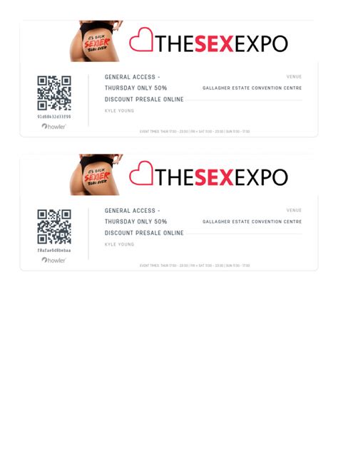 Ticket The Sex Expo Johannesburg 2023 Azuk4q9kux0rq9u7 Pdf