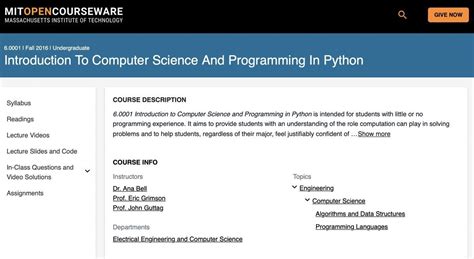 Mit University Is Offering Free Education In Data Science Courses