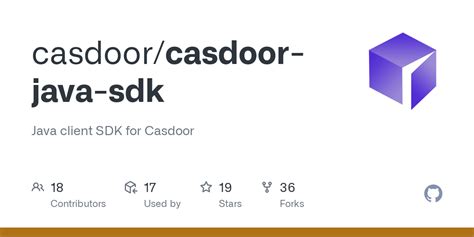 Github Casdoor Casdoor Java Sdk Java Client Sdk For Casdoor
