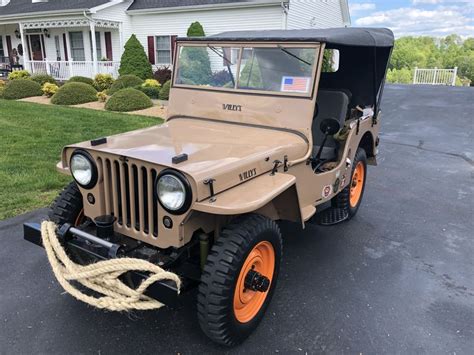 1946 Cj2a Harvest Tan Old Jeep Willys Jeep Willys