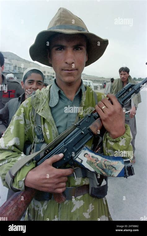 Kabul Afghanistan 15th May 1988 An Afghan Village Militia Soldier