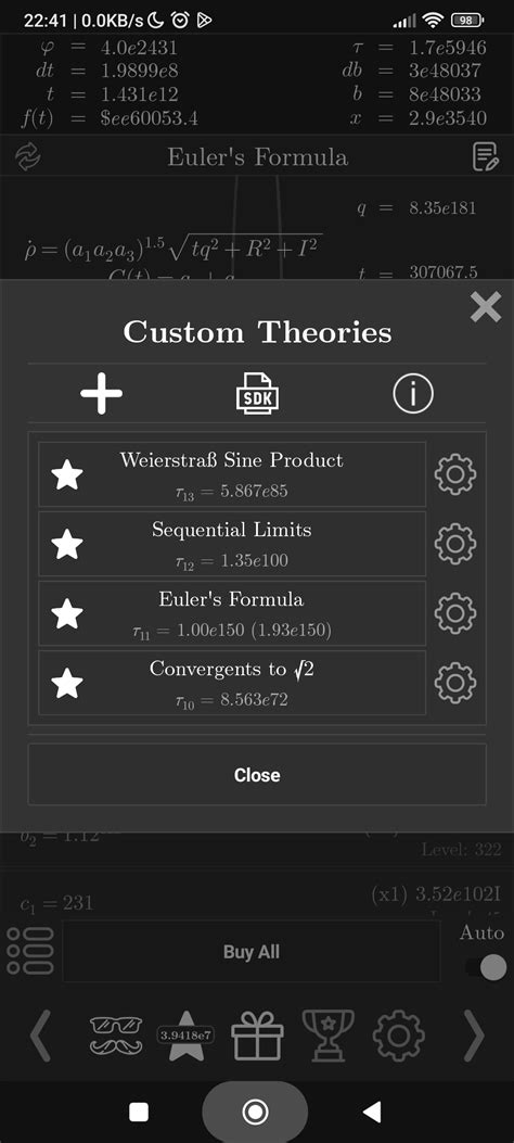 Finally Maxed Out Euler S Formula R ExponentialIdle
