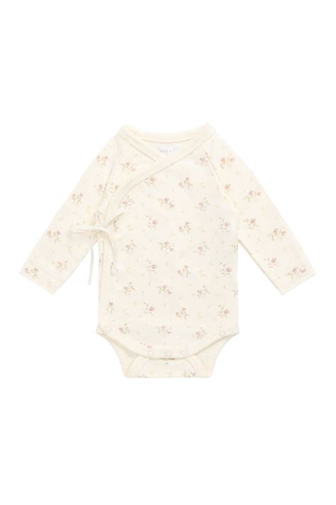 Organic Cotton Marina Bodysuit Thelma Parchment Jamie Kay Au