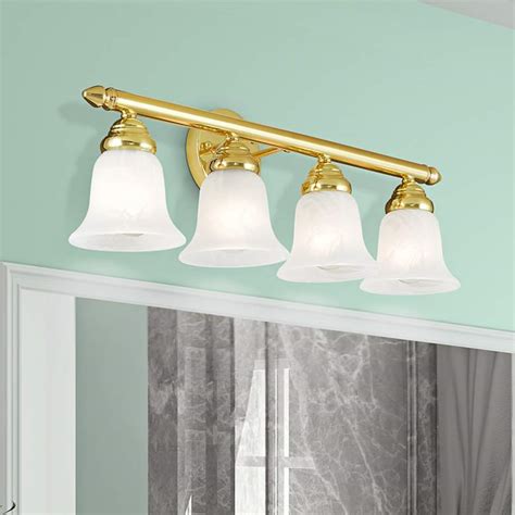 4 Light Polished Brass Bath Light 538x5 Lamps Plus