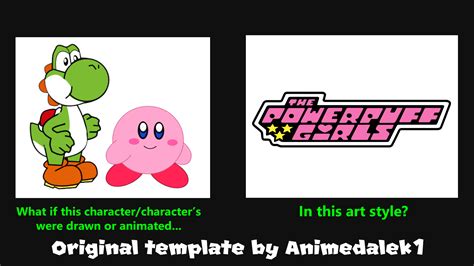 What If Yoshi And Kirby Were In The Ppg Art Style By Yakl120doesart On Deviantart