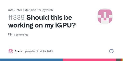 Should This Be Working On My Igpu · Issue 339 · Intelintel Extension