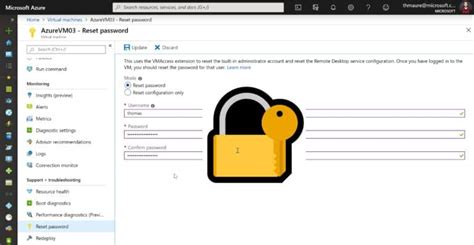 How To Reset Rdp And Admin Password Of An Azure Vm Thomas Maurer