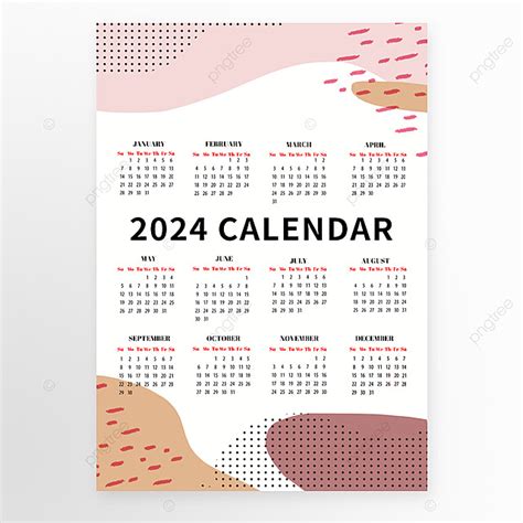 Plantilla De Línea Marrón Geométrica De Dibujos Animados De Calendario