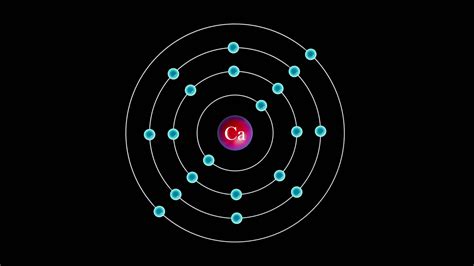 Calcium With Electrons Revolving Around The Atom Stock Video At Vecteezy