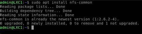Mounting An NFS Share In Proxmox LXC