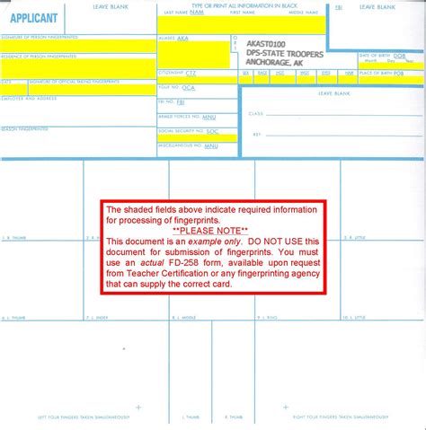 How To Fill Out Fingerprint Card For Atf Form 1 Printable Forms Free