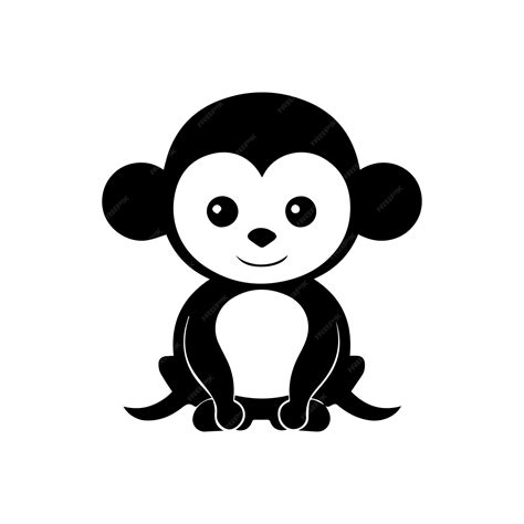 Premium Vector Monkey Vector Art Illustration