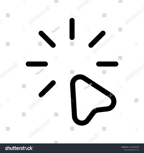 Click Icon Vector Symbol Design Illustration Stock Vector Royalty Free