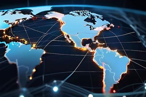 Premium Photo Concept Of Global Network And Connectivity Ai Generated